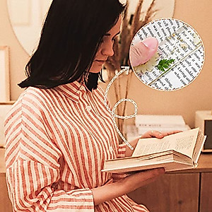 2 Pieces Thumb Book Page Holder Dried Flower Resin Book Page Holder and 1 Pcs Bookmark with Tassel, Bookmark Page Holder Reading Accessories for Teacher Appreciation Gifts