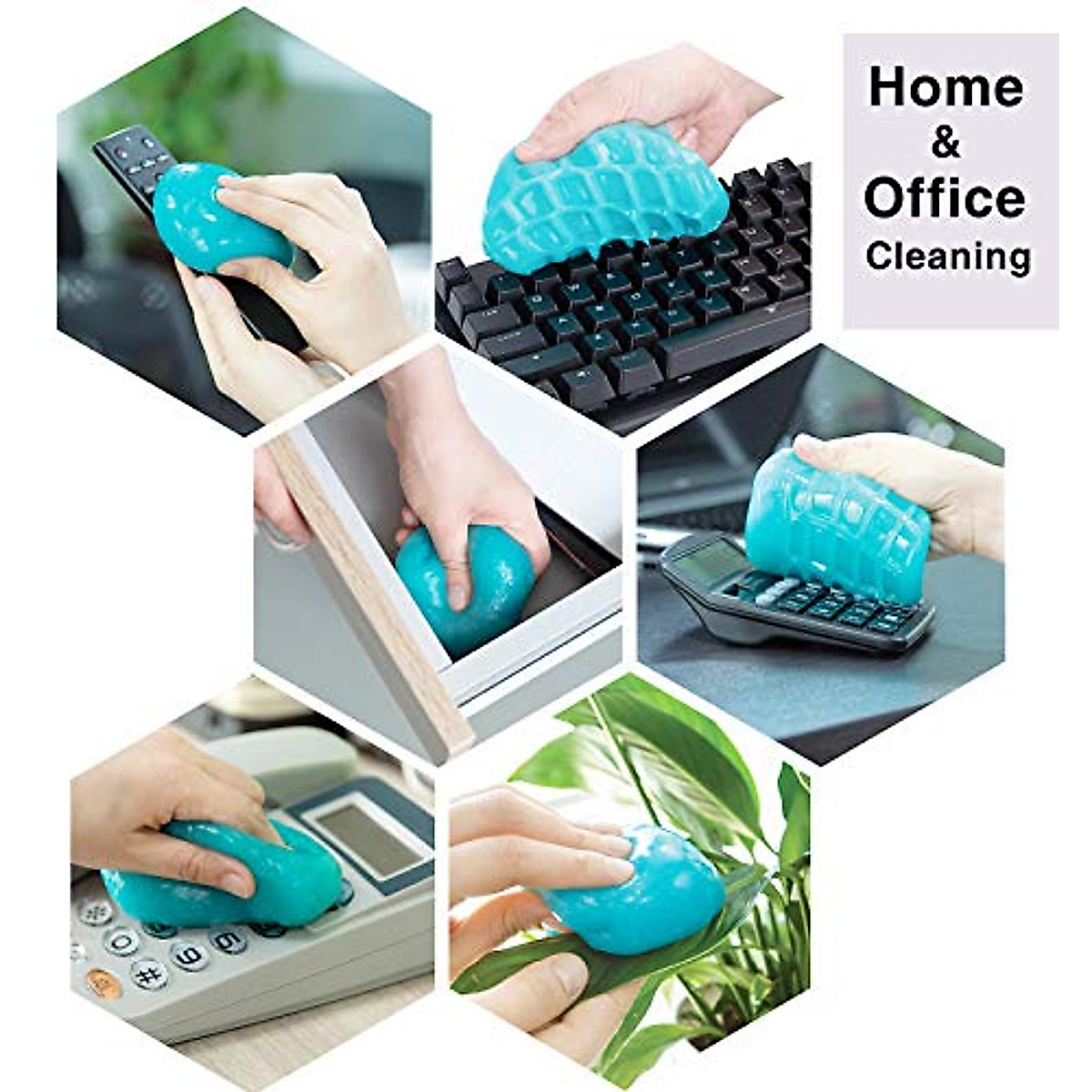 TICARVE Car Cleaning Gel Car Putty Car Cleaning Putty Auto Tools for Car Interior Cleaner Cleaning Kits Automotive Car Cleaner Blue Orange (2Pack)