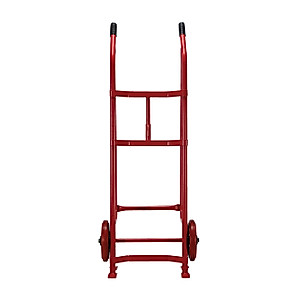 Vestil DBT-RED Steel Drum Truck with Dual Handle, Polyurethane Wheels, 800 lb. Load Capacity, 60-1/4" Length X 13-3/4" Width