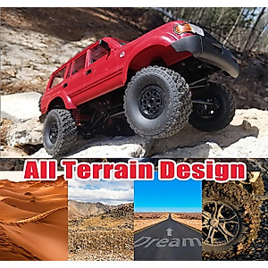 RC Rock Crawler 4x4 RC Truck WPL C54 1/16 RC Crawler RTR Remote Control Truck Off Road 2.4G All Terrain with Proportional Steering 260 Motor, New Gearbox, Upgraded Chasis and Shock