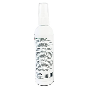 Lillian Ruff Dog Breath Freshener Dental Care Spray - Dog Oral Health Teeth Cleaning Formula Targets Bad Dog Breath, Plaque & Tartar Build-Up, Supports Oral Care, Gum Health & Immune System (4oz)