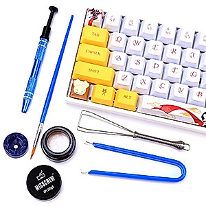Byhoo Keyboard Lube Kit Come with 0.35OZ GPL 205G0 and Switch Opener for MX Switches Contains Keycap Puller Switch Puller Stem Holder
