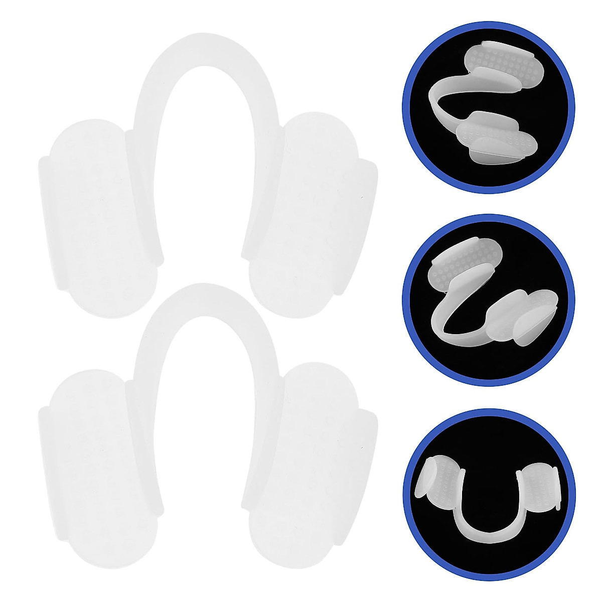 HEALLILY Clear Mouth Grinds, Silicone Dental Mouth Guard Teeth Splint Protector for Preventsing Night Teeth Grinding Bruxism Clenching