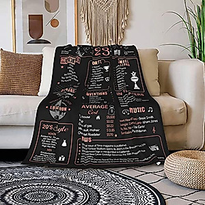 100th Birthday Gifts For Women Men Blanket, Gifts For 100th Birthday Decorations, 1923 Birthday Gifts For Her,100 Years Old Gift for Mom Dad Grandparents, 100th Bday Gifts Ideas Back in 1923 60"X50"