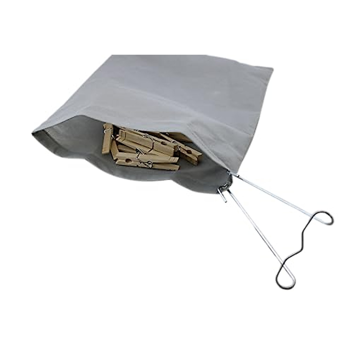 Hanging Laundry Clothespin Bag Indoor Outdoor Holds Up to 200 Standard Size Clothespins