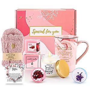 fcaylo Mother's Day Gifts For Sister Birthday Gifts Ideas from Sister Bracelets Gifts for Big/Soul Sister Best Friend Christmas Gifts for Women, Coffee Mugs for Sister In Law