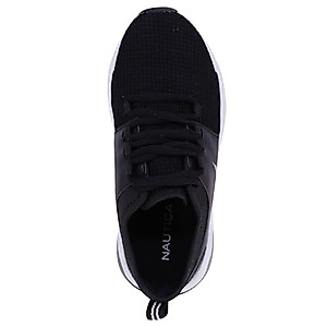 Nautica Kids Boys-Girls Sneaker Comfortable Running Shoes-Forge Pond 2-Black Matte Size-13