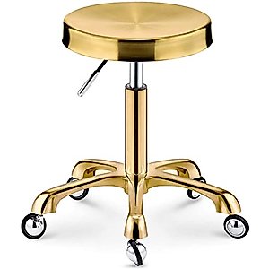 Rolling Swivel Stool Saddle Stool , Massage Beauty Therapy Gas Stool Height Adjustable Saddle Salon Massage Spa Chair Stool Manicure Tattoo Swivel Tools Chair for Kitchen,Salon,Bar,Office,Massage