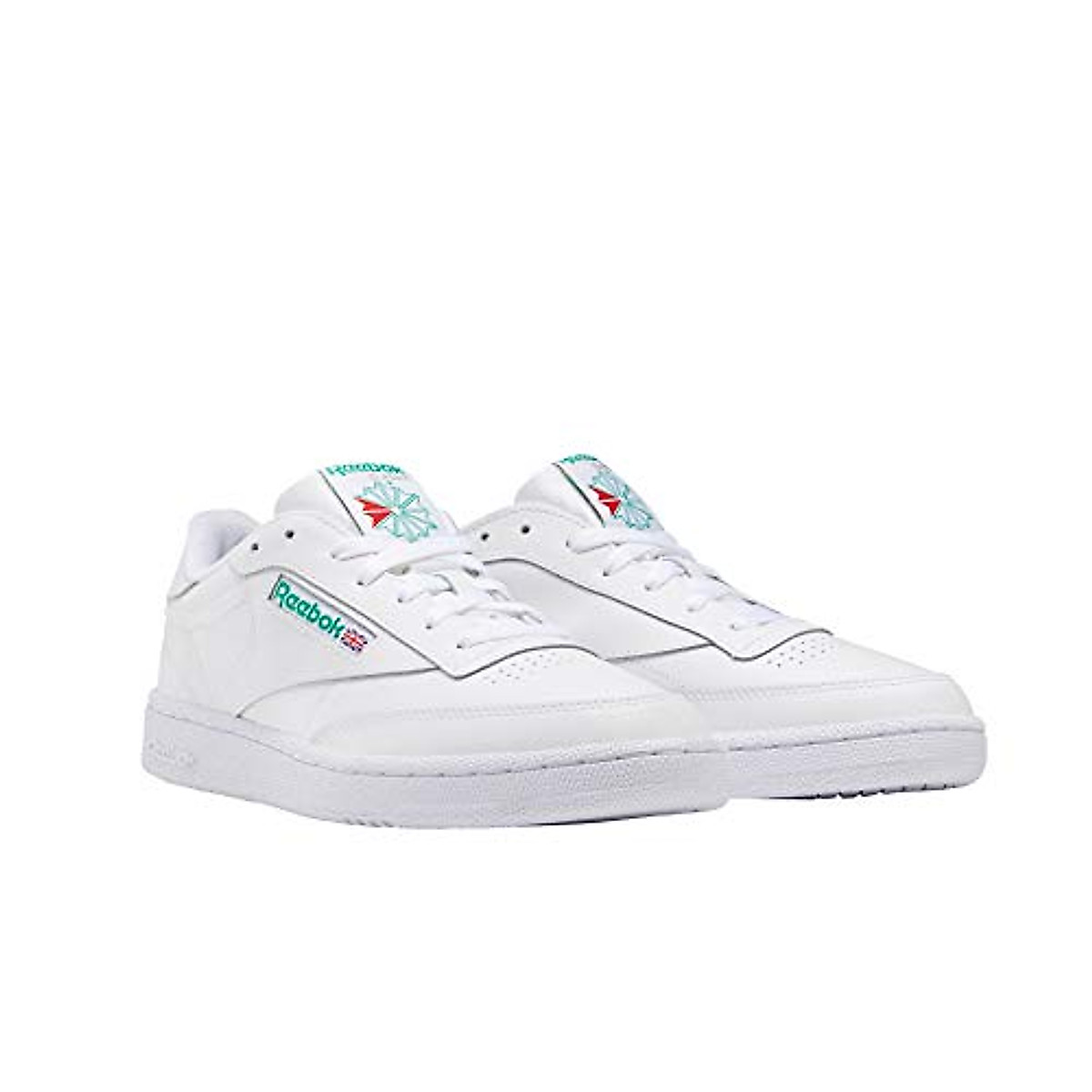 Reebok Men's Club C 85 Fashion Sneaker, white/green, 11 M US