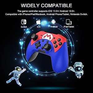 Joso Mobile Game Controller for iPhone iPad, Direct Play, Bluetooth Gaming Gamepad Joystick Works with Most iOS, iPad, MFi Games, Call of Duty Mobile(COD), Genshin Impact, Asphalt 9, Real Racing 3