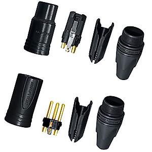 WORLDS BEST CABLES 10 Foot – Quad Balanced Microphone Cable Custom Made Using Mogami 2534 Wire and Neutrik NC3MXX-B Male & NC3FXX-B Female XLR Plugs