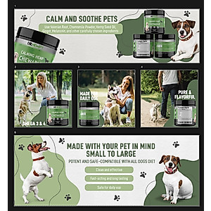 DR.HEMPY Hemp,Dog Calming Chews,Dog Anxiety Relief, Pet Hemp Soft Chews for Thunderstorms, Firework Relief,Separation, Stress, Car Rides, Dog Calming Treats and Hemp Oil, 120 Chews