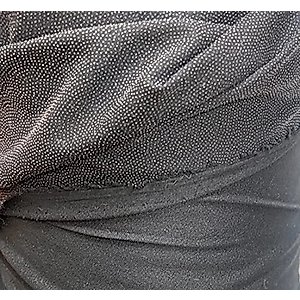 Trims Unlimited Fusible Black Tricot Interfacing 3 Yds x48'' -Stretch French Interfacing Stabilizers (Medium Weight - Black 48''x 3yds)