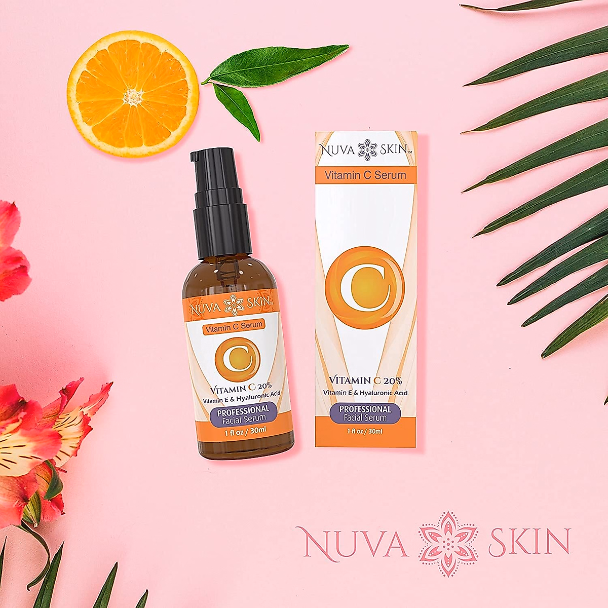Vitamin C Serum for Face - Face Serum Vitamin C and Hyaluronic Acid, Anti Aging serum, Brightening Serum, Brightening Face Serum with Vitamin C Oil, Facial Serum for Collagen Production & Reduced Acne