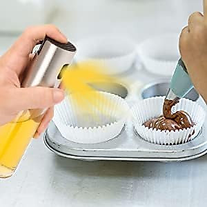 Olive oil spray Bottle, Oil Mister,100ml Spray Bottle, Olive Oil Spray for Salad, BBQ, Kitchen Baking, Roasting
