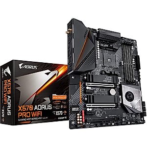 GIGABYTE X570 AORUS PRO Wi-Fi (AMD Ryzen 3000/X570/ATX/PCIe4.0/DDR4/USB3.1/Realtek ALC1220-VB/Fins-Array Heatsink/RGB Fusion 2.0/2xM.2 Thermal Guard/Gaming Motherboard)