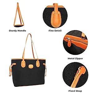 Canvas Tote Bag For Women, Extra Large Cotton Canvas Laptop Tote Bag for Travel School and Work