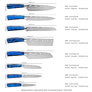 XYJ Kitchen Camping Knife Set Japanese Cooking Knives 7.5 Inch Forged Serbian Chef Knives 6.2 Inch Cleaver 6 Inch Boning Knife With Carry Bag Sheath