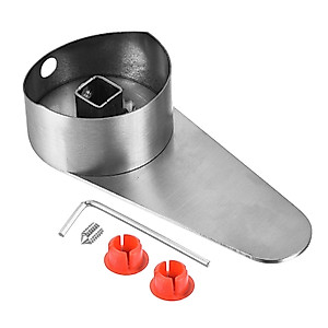 uxcell Single Lever Faucet Handle for 35mm Cartridge, Stainless Steel Faucet Handle Replacement for Kitchen Bathroom Shower, 4"x1.7", Silver