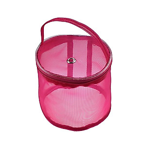 Aurgiarme Small Yarn Bag for Kid Mesh Holder Yarn Storage Organizer Knitting Bags for Carry Crochet Hooks Crochet Bags Supply Yarn Bag