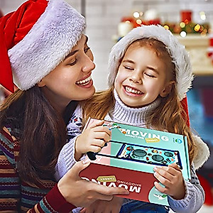 M AOMEIQI Kids Toys for 5 6 7 8 9 10+ Years Old Boys Shooting Game Toy Indoor Outdoor Games for Kids with Moving Shooting Target & 2 Blasters Guns & 18 Foam Balls - Compatible with Nerf Toy Guns