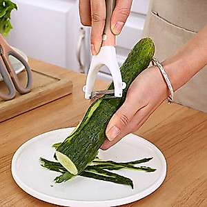 JS Kitchen Scissor 3-Pcs Set,Poultry Shears,Kitchen Cooking Knife Set with Melon Planing Fruit Knife and Peeler for Cutting Poultry, Chicken, Meat, Herbs, Vegetables and Fish.