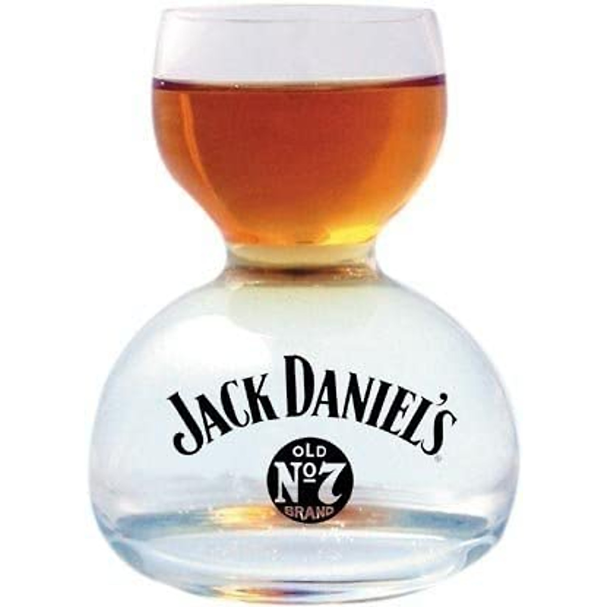 Jack Daniel's Chaser Jigger Double Bubble Shot Glass - 3 Oz by Jack Daniel's