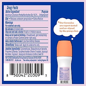 Dry Idea Advanced Dry Anti-Perspirant Deodorant Roll-On Unscented 4 Total Pack