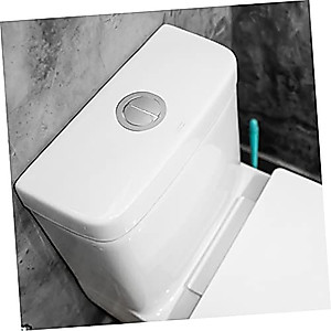 Cabilock 2pcs toilet button toilet accessories dual flush button toilet parts toilet water tank parts accessories for sterling toilet replacement parts Plastic Toilet Push Button pure suite