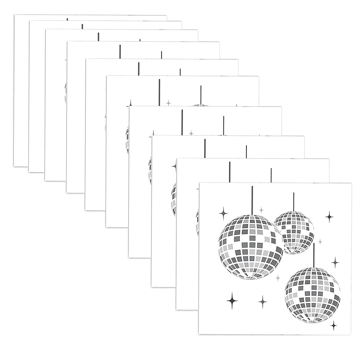 20Sheet Disco Napkins Disco Ball Napkins 70s Disco Party Supplies Disco Cocktail Napkins 70s Disco Party Napkins Disposable Silver Paper Napkins for Disco Bachelorette Birthday Dance Party Decorations