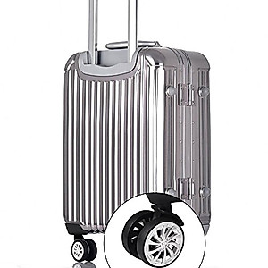 Zyyini 2pcs Luggage Suitcase Universal Wheels, Luggage Swivel Wheel Replacement, Poly Urethane Durable 360 Degree Rotation Wheels, Travel Suitcase Wheels With Screws For Ordinary Luggage Box