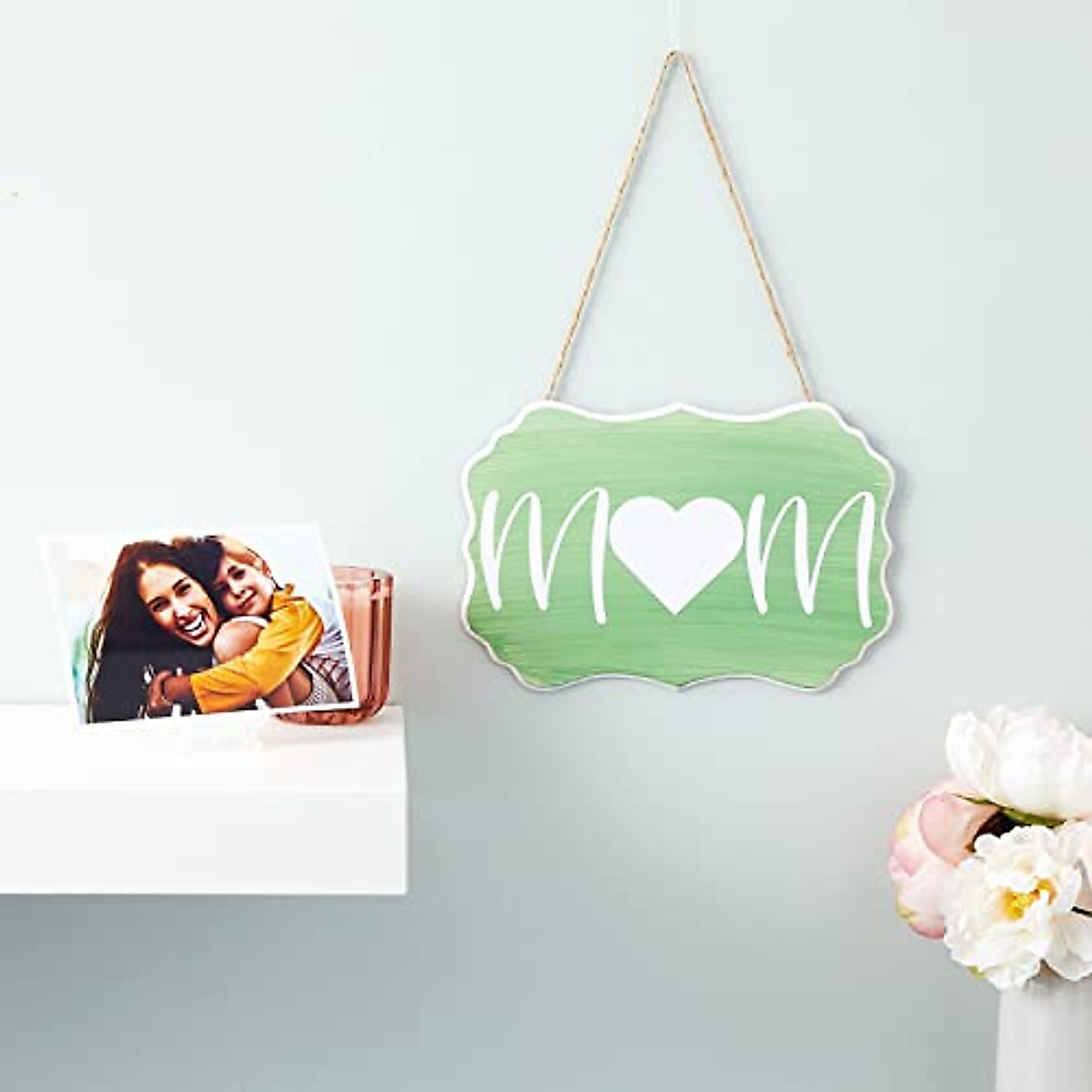 6-Pack of Unfinished MDF Hanging Wood Plaques for Crafts with Jute Rope, Blank 9x6-Inch, 1/4-Inch Thick Wooden Sign for DIY Painting, Art Projects, Home Decor, 3 Designs