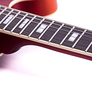 Grote Electric Guitar Matte Finished Mahogany Simi-hollow Body with Gigbag GT335-009 (CS)