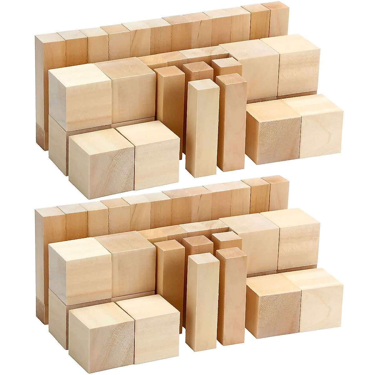 36 Pack Basswood Carving Blocks Set Unfinished Wooden Crafts Wooden Block Basswood for Wood Carving Crafts and Decoration Wood Blocks Wood Carving Wood Blocks for Carving