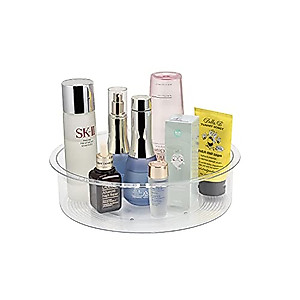 Bamlab 12" Lazy Susan Turntable Organizer, Deep Clear Lazy Susan Storage for Pantry, Cabinet, Kitchen, Spice