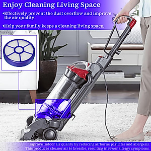 HASMX DC33 Post Motor HEPA Exhaust Filter Replacement for Dyson DC33 Upright Vacuum Cleaners, Replaces Part Numbers: 921616-01, 92161601 Round (1-Pack)