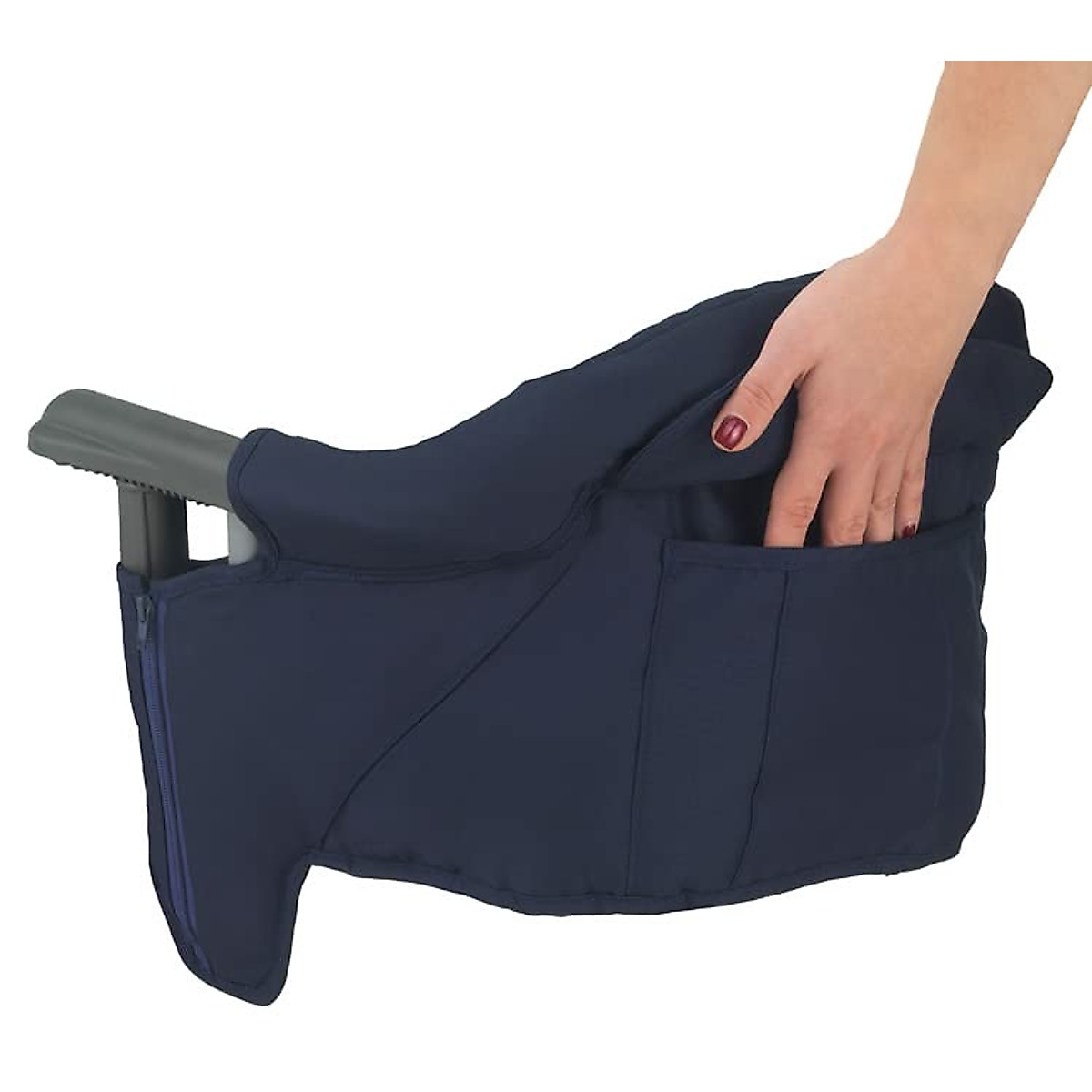 Inglesina - Fast Table Chair with Fast Tray: Hook On Portable High Chair for Babies and Toddlers, Damage Free Travel Booster Seat for Restaurant Use - Includes Snap On Tray, Light Blue