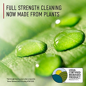 Hoover Pure Essentials Carpet Cleaner Solution, 50 oz., Fresh Rain Scent, Natural Plant Based Formula, Deep Cleaning Carpet Shampoo Solution, Pair Carpet Cleaner Machine