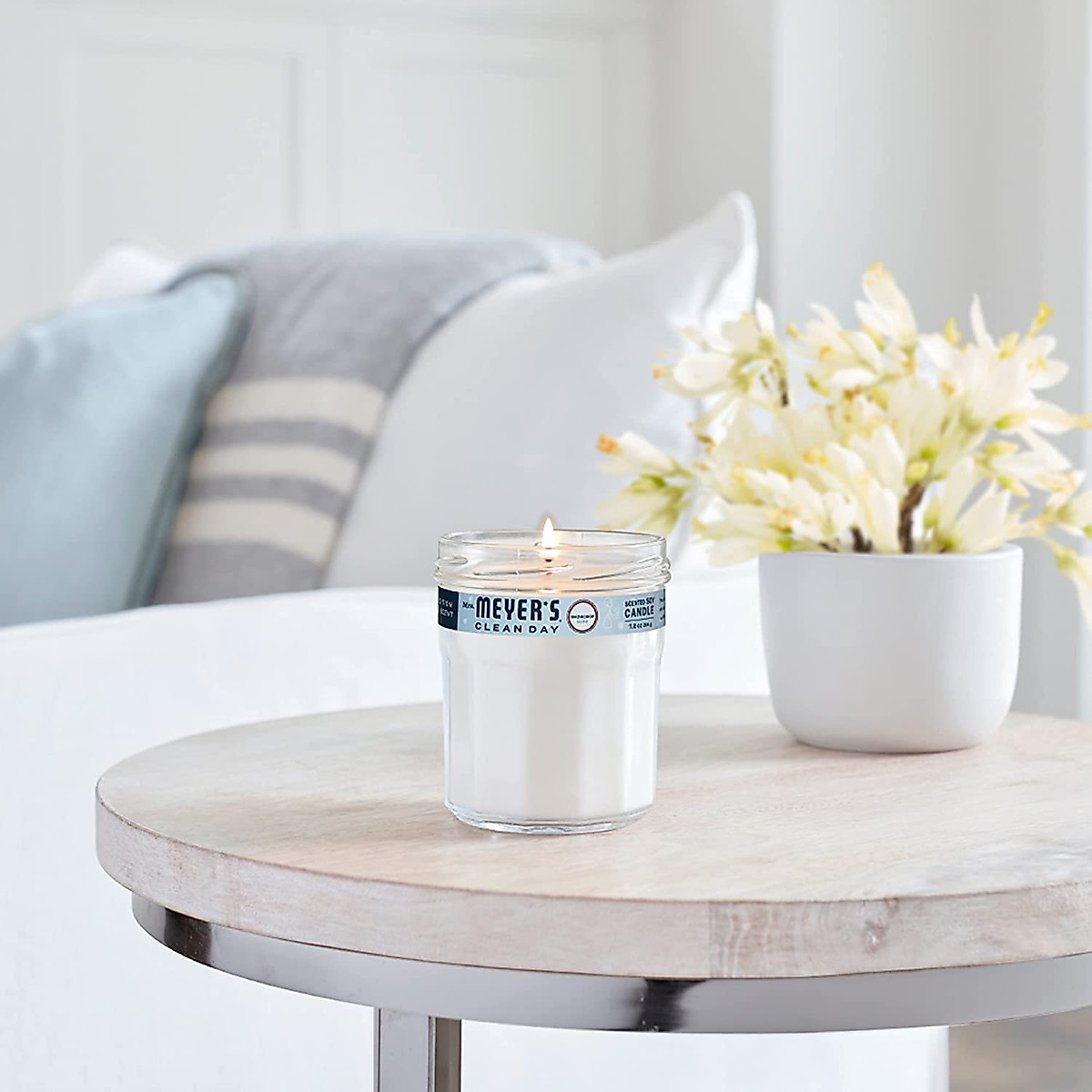 Mrs Meyer's Clean Day Snow Drop Candle, 7.2 Ounce (Pack of 2)