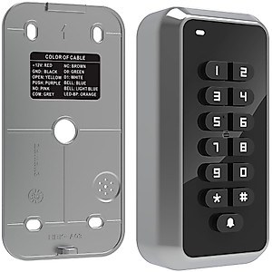 UHPPOTE RFID Door Access Control Keypad Card Reader 125KHz Waterproof with Wiegand 26 bit Interface