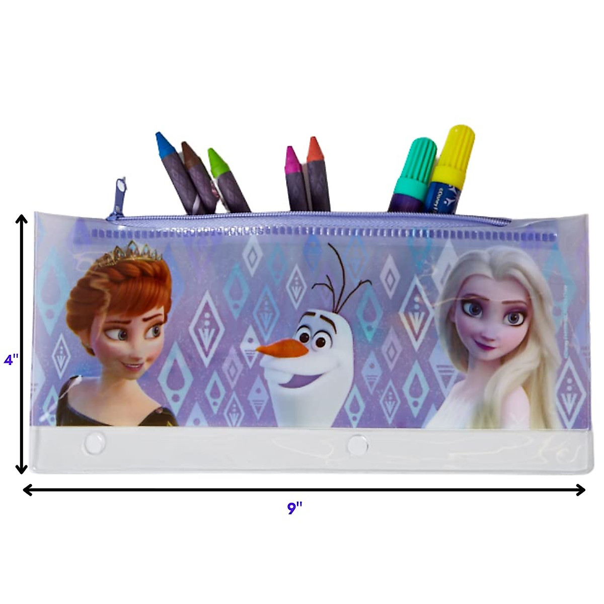 Disney Frozen 2 Elsa and Anna Kids Coloring Art and Sticker Set, 30 Pcs.