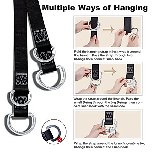 Premkid Wooden Swing, Swing Seat 18"x 8"x 1.4", Tree Swing for Adults and Kids, Indoor Swing with Rose Garland, Adjustable Hemp Rope Plus Tree Straps 100 inch, Swing Set for Indoor Outdoor