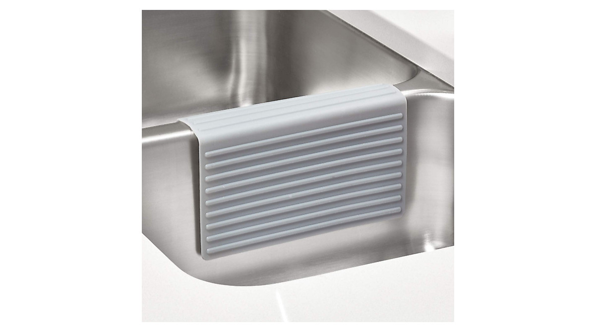 iDesign Lineo Silicone Sink Saddle - Protect Dishes & Sink