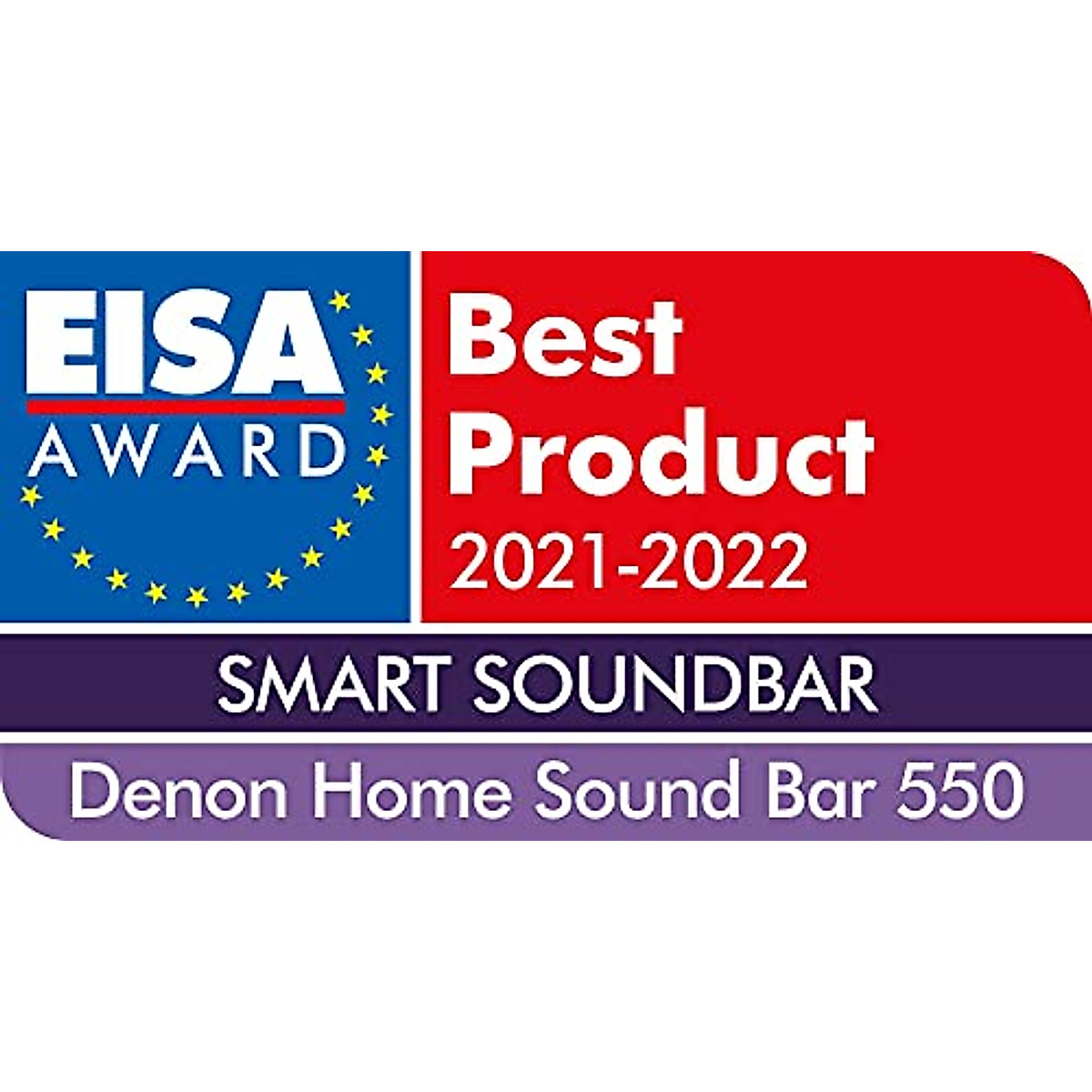 Denon Home Sound Bar 550 - Compact 3D Surround Sound, Dolby Atmos & DTS:X, Built-in HEOS, Amazon Alexa, Seamless Integration with Denon Home 150, 250, 350 Wireless Speakers for Multi-Room Audio, Black