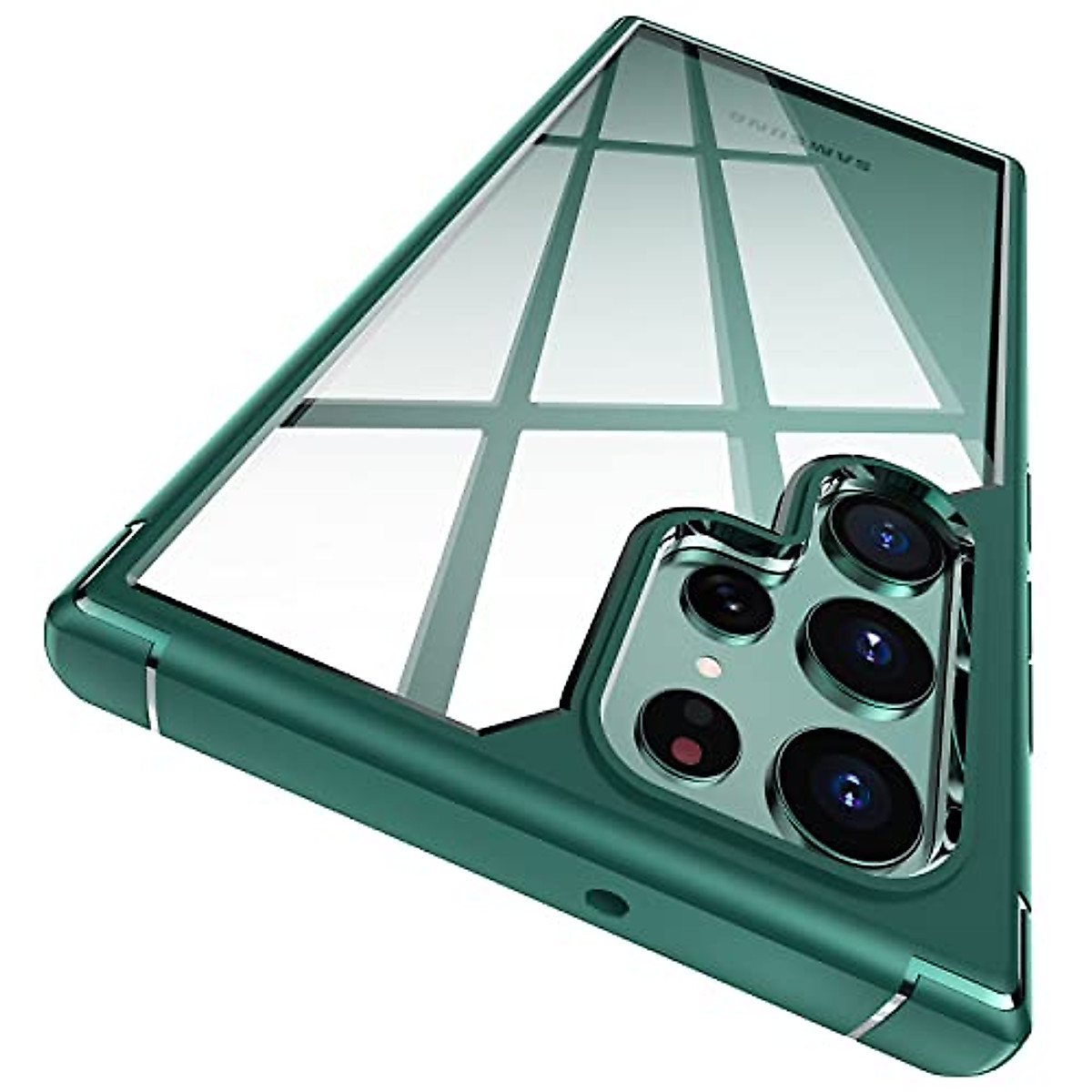 TAURI Shockproof Samsung Galaxy S22 Ultra Case, [Military Grade Protection] S22 Ultra Case, Crystal Clear Soft Slim Protective Silicone Cover Designed for Galaxy S22 Ultra 5G Case 6.8"