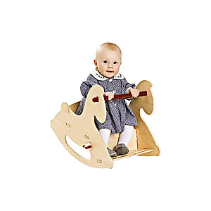 HABA Moover Rocking Horse, Natural Wood