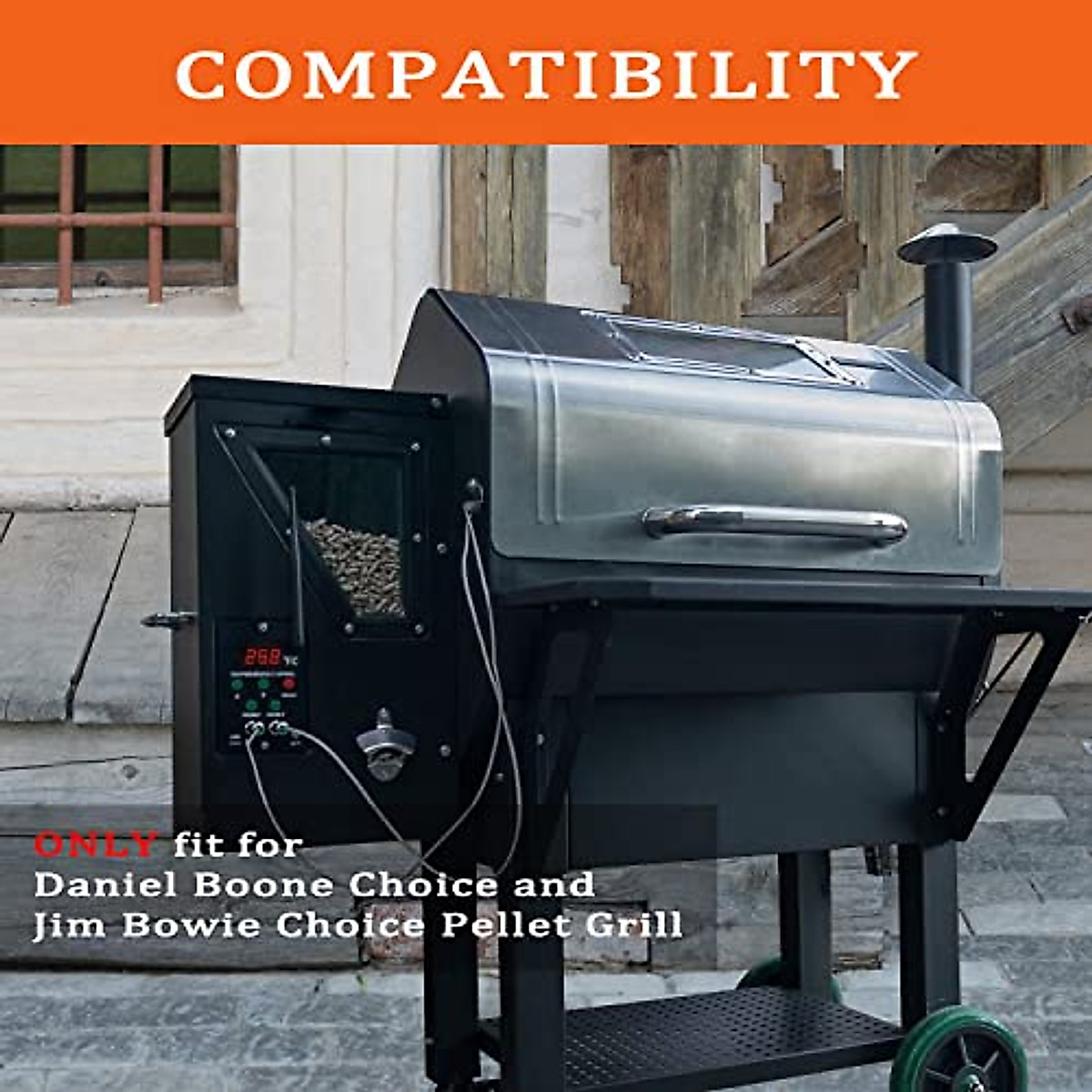 Replacement Temperature Meat Probe, Compatible with Green Mountain Grills, Works with GMG Pellet Grills Daniel Boone Choice& Jim Bowie Choice Grill