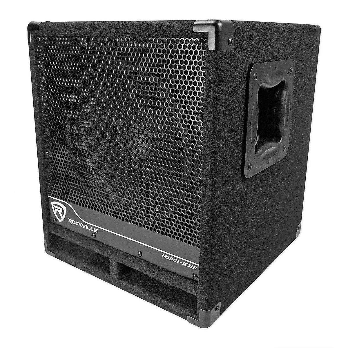 Rockville Bass Gig Active Powered PA Subwoofer DJ/Pro 1200 Watt, 10 inch (RBG10S), Black