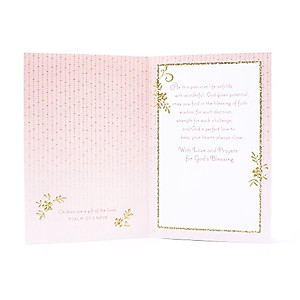 Dayspring Baptism Greeting Card for Baby Girls (Baby Feet) (0399RZA1004)