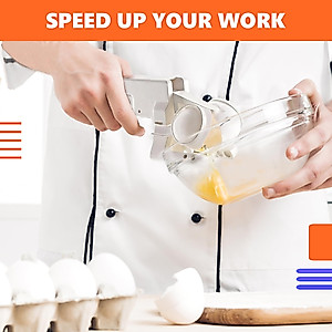 Egg Cracker Tool for Raw Eggs - Egg Breaker Egg Opener Tool One Hand Egg Cracker Egg Shell Opener - Egg Peeler Egg Separator Cute Kitchen Gadgets